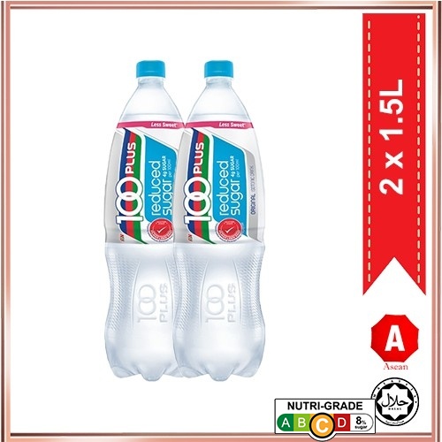 F&N 100 PLUS REDUCED SUGAR ORIGINAL ISOTONIC DRINK 1.5L X 2 BOTTLES ...