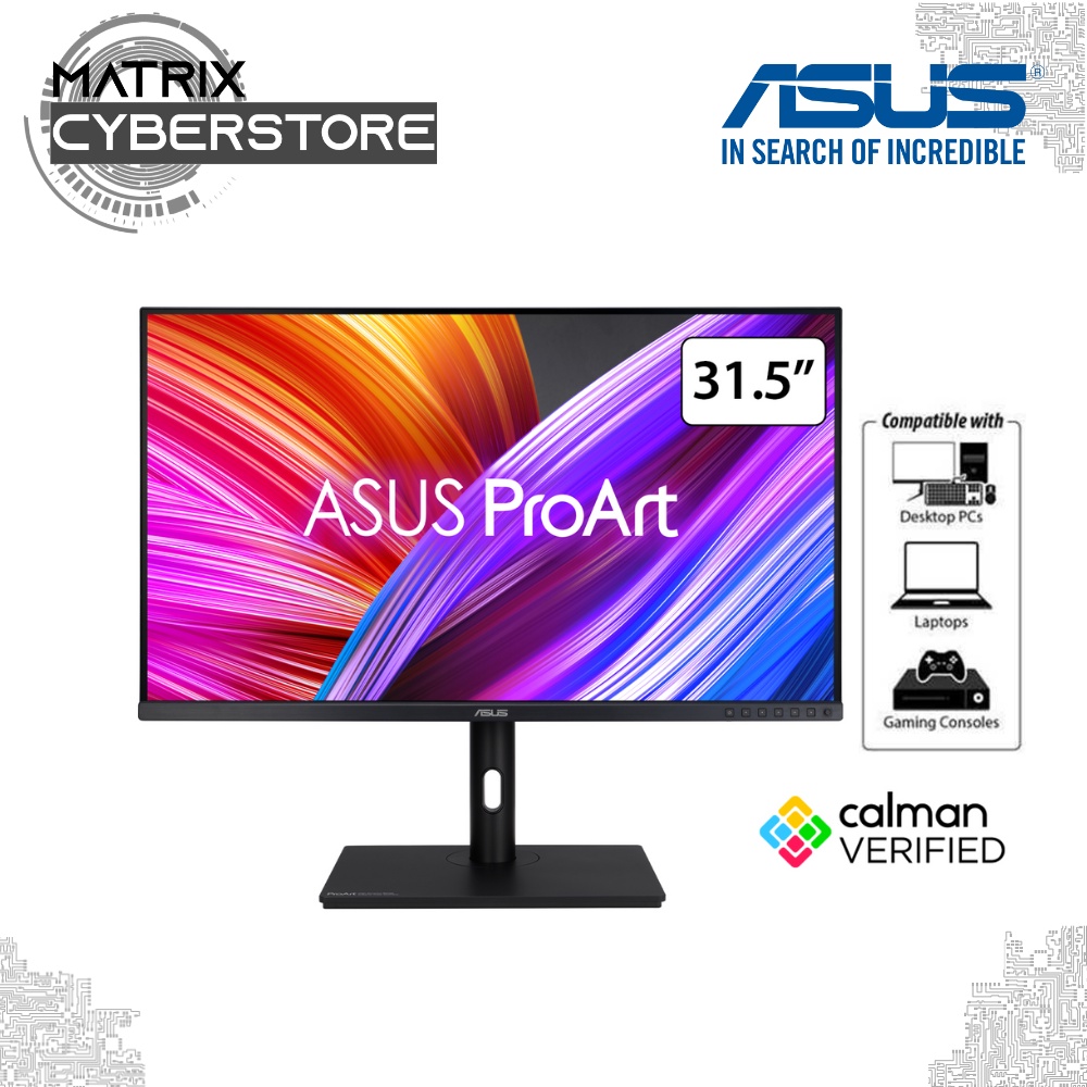 ASUS ProArt Display PA328QV Professional Monitor – 31.5", IPS, WQHD ...