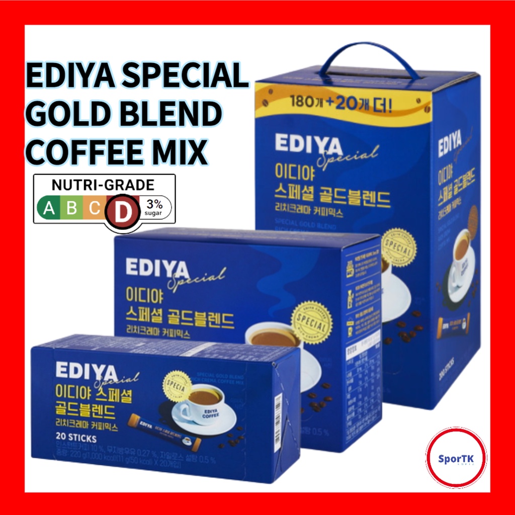 EDIYA Special Gold Blend Coffee Mix 20T 50T 200T Korea Instant Coffee ...