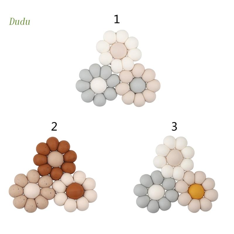 Dudu Flower Shape Silicone Beads Teething Toy Baby Pain Relief Teething ...