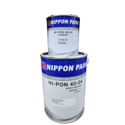 (NO RETURN/ NO EXCHANGE )Nippon Hi-Pon Epoxy Paint 40-04 with Hardener ...