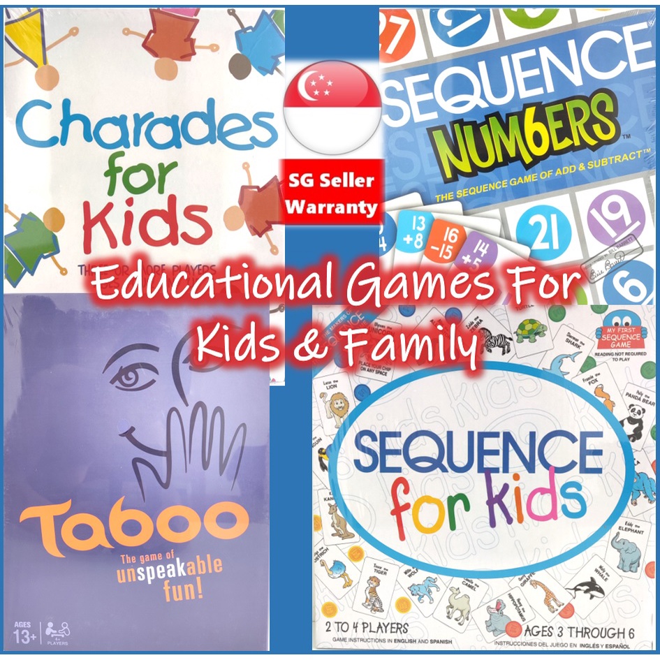 Charades For Kids / Taboo / Sequence For Kids / Sequence Numbers ...