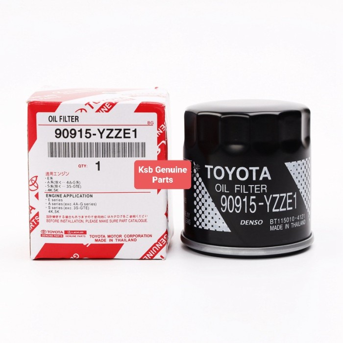 Vios Limo Yaris Soluna Sienta Altis Corolla Starlet Camry Oil Filter ...