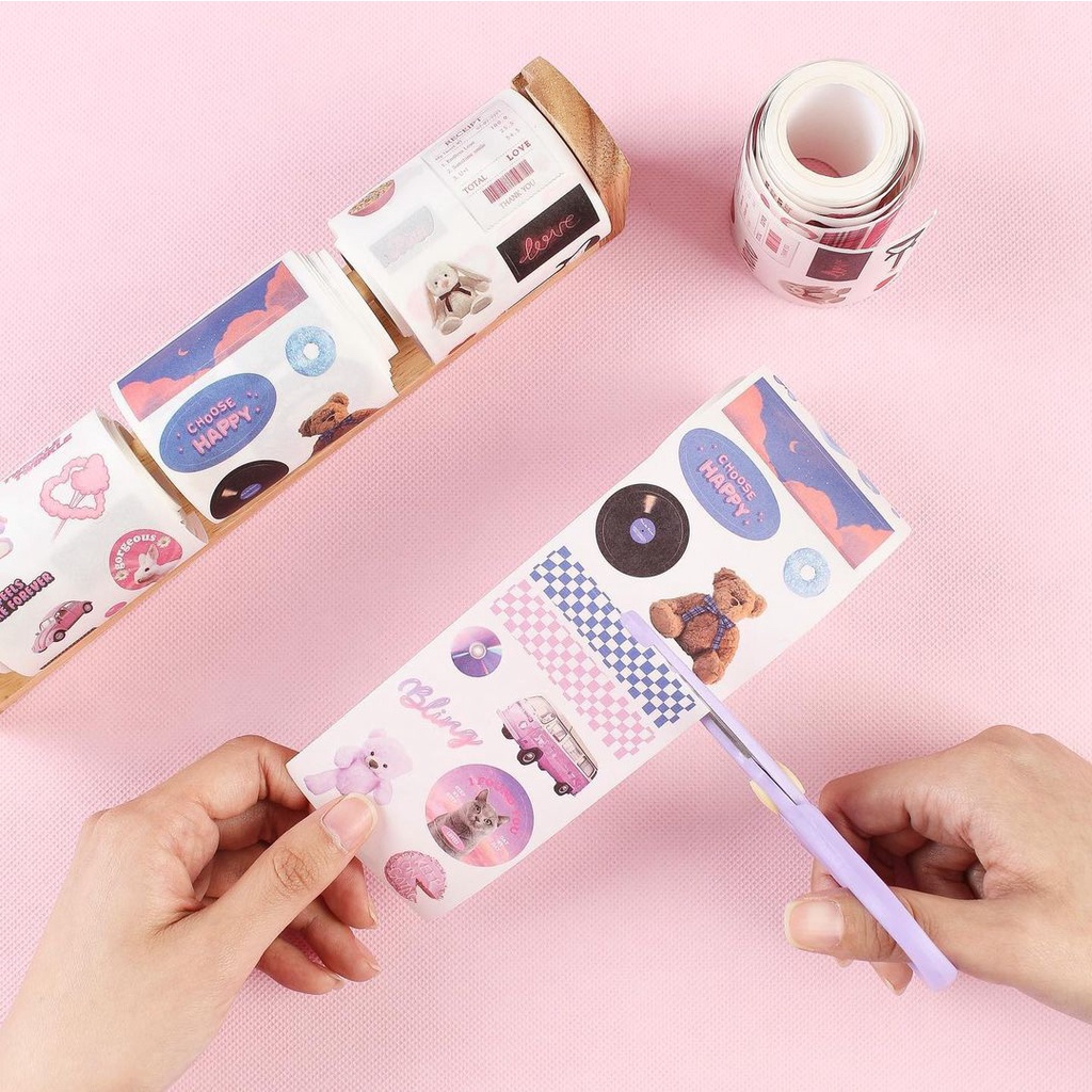 [Daiso Korea] HIGH TEEN ROLL MASKING TAPE, PIECE STICKER | Shopee Singapore