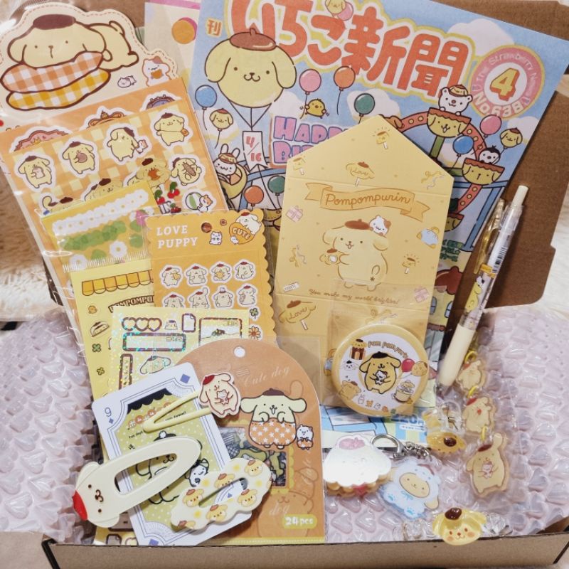 (local stock) Sanrio Pompompurin gift set surprise birthday gift box ...