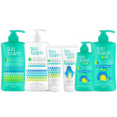 Suu Balm Kids Head-to-Toe Wash / Body Moisturizer / Bodywash / Kids Ceramide Moisturiser / Rapid ...