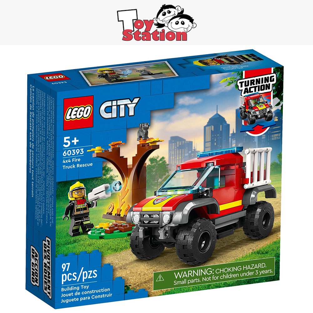 LEGO City Fire 60393 4x4 Fire Truck Rescue | Shopee Singapore