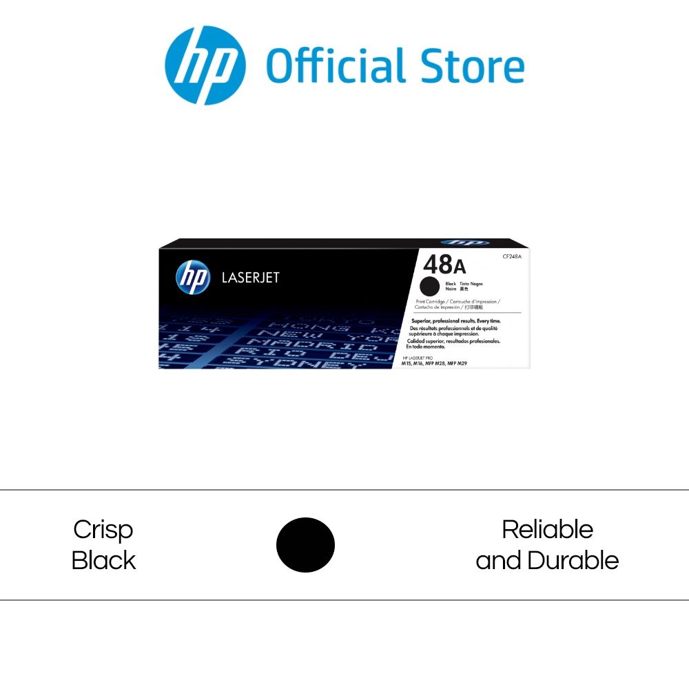 HP 48A Black LaserJet Toner Cartridge - LaserJet Pro MFP M15 - M28 ...