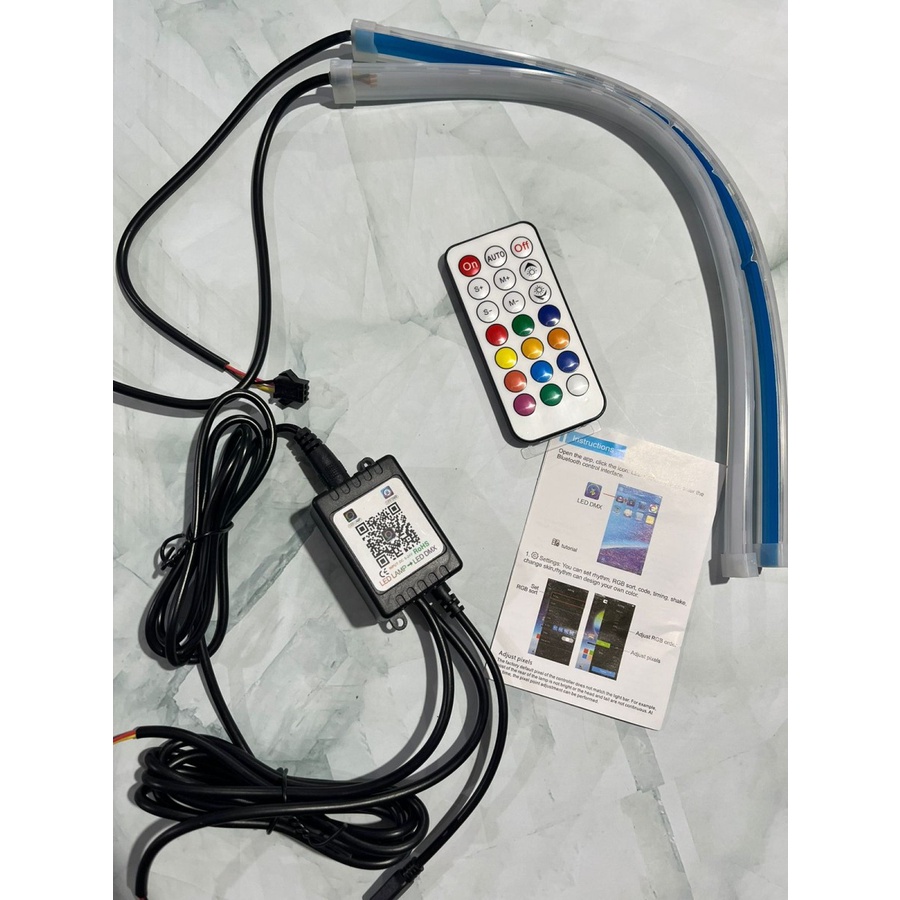 Flexible DRL RGB 30cm RGB V2 Dicky Brand ICC 3049 | Shopee Singapore