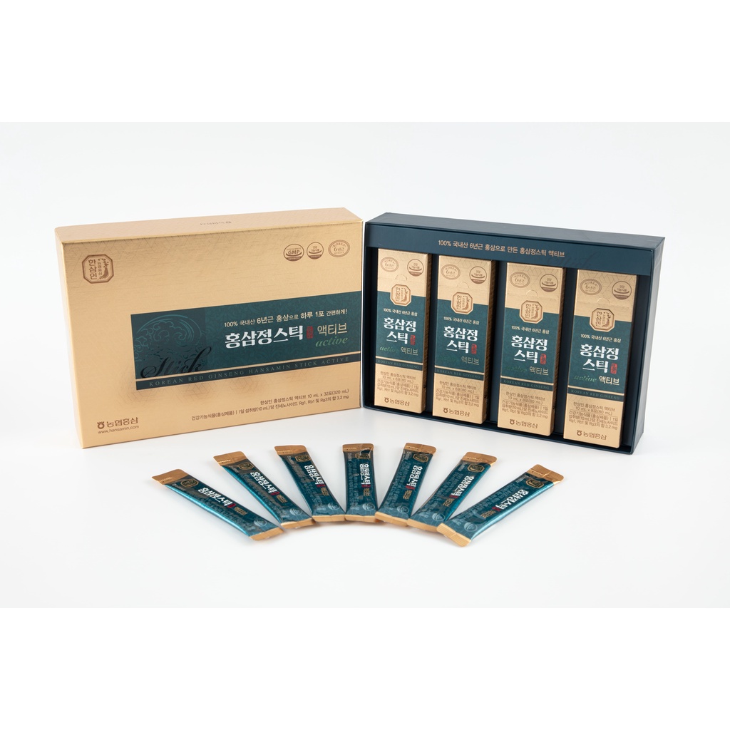 HANSAMIN Korean Red Ginseng extract stick ACTIVE | Shopee Singapore