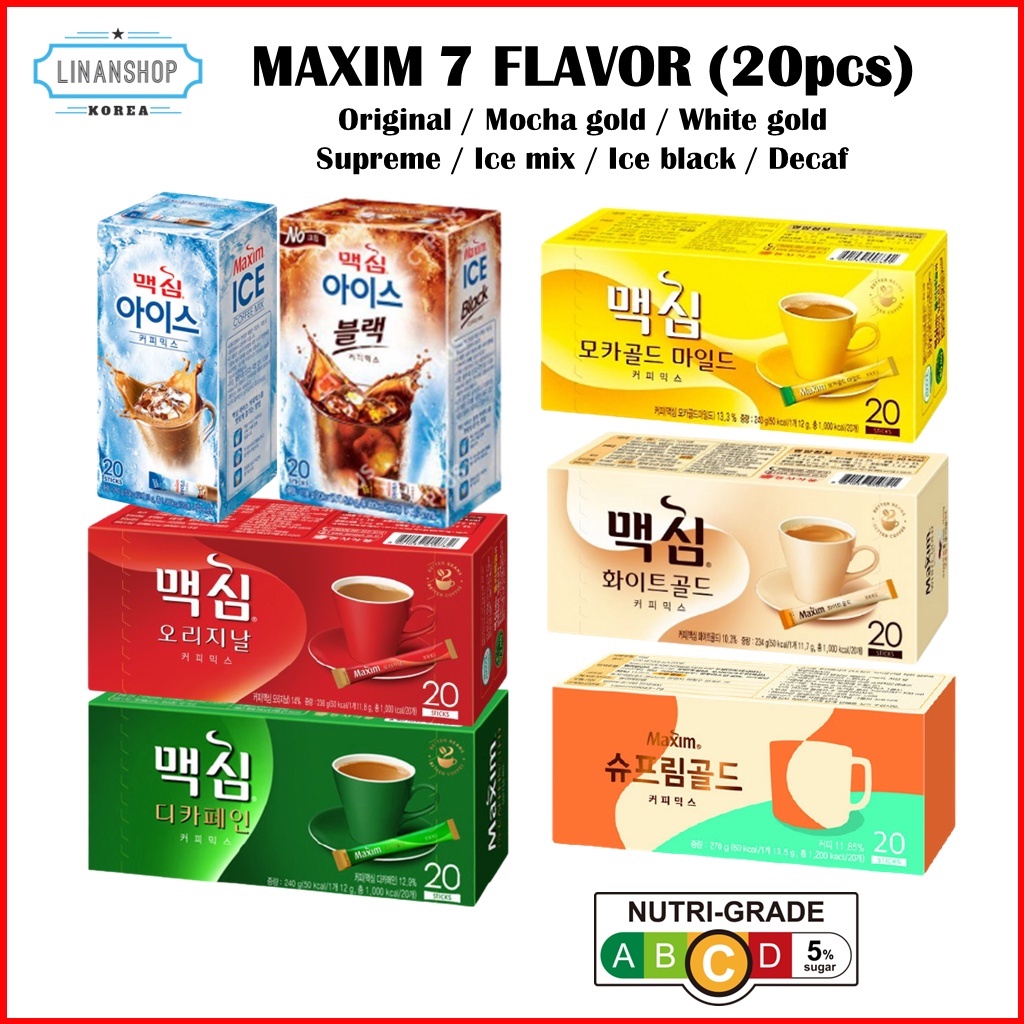[MAXIM] Original/ MOCHA GOLD/ WHITE GOLD/ Supreme/ Decaffeinated/ ICE ...