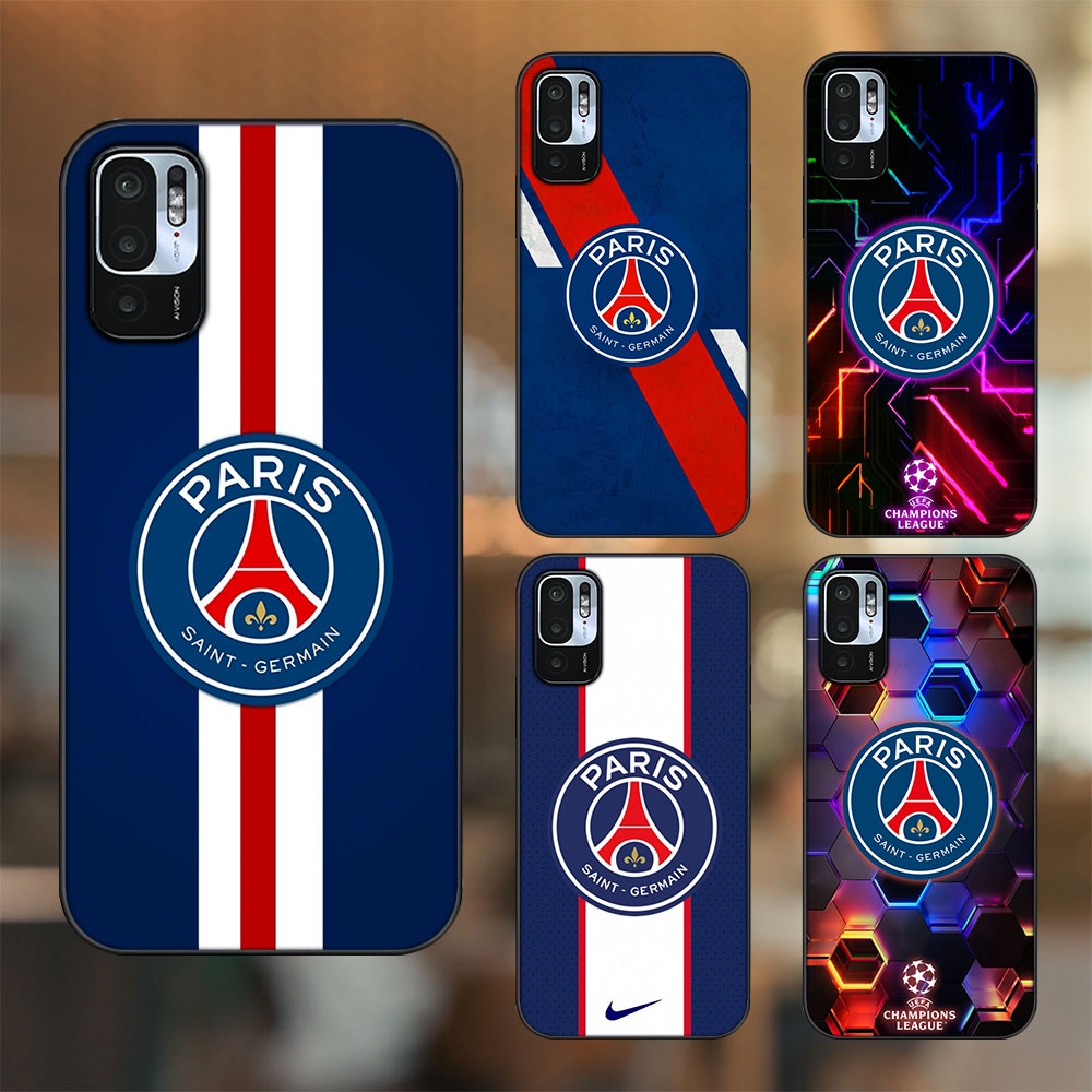 Xiaomi Redmi Note 10 5G case with black border printed with PSG Paris ...
