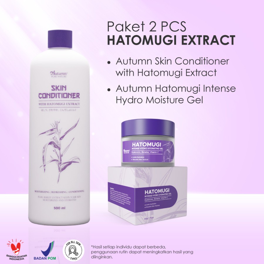 PACKAGE OF 2 HATOMUGI SKIN CONDITIONER & HYDRO MOISTURE GEL ( ASC+AHG ...