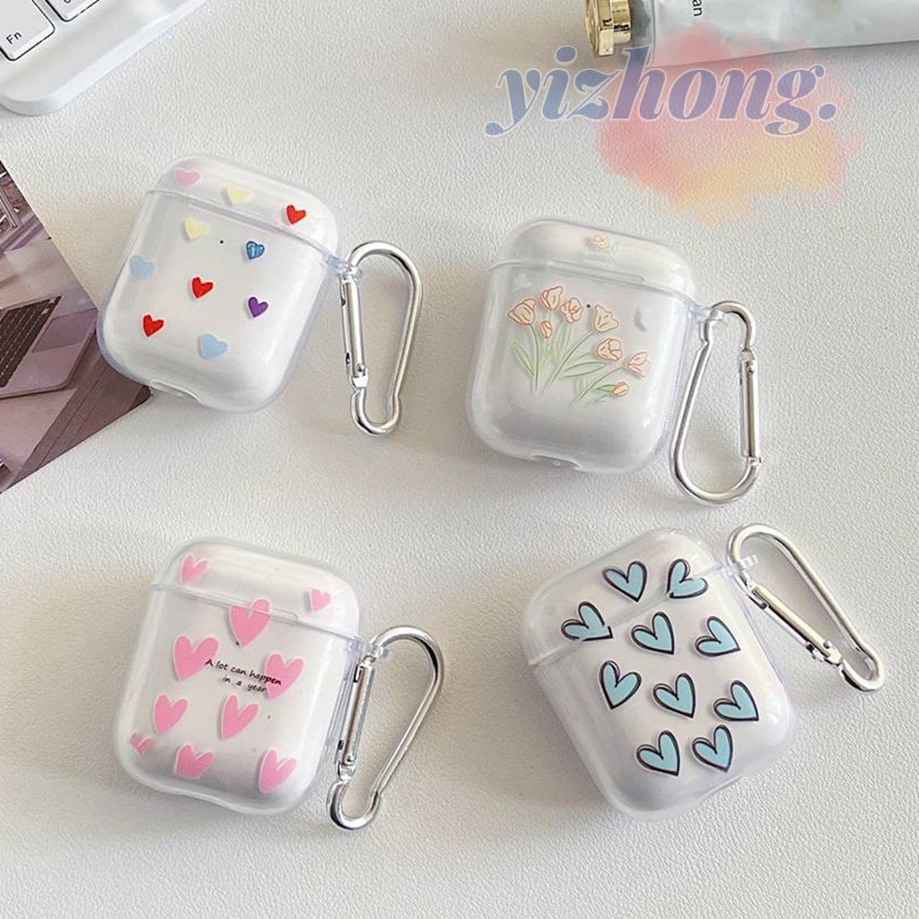 Casing For Airpods 4 Pro 2 3 1 Good Luck Smile Green Pink Love Flowers ...