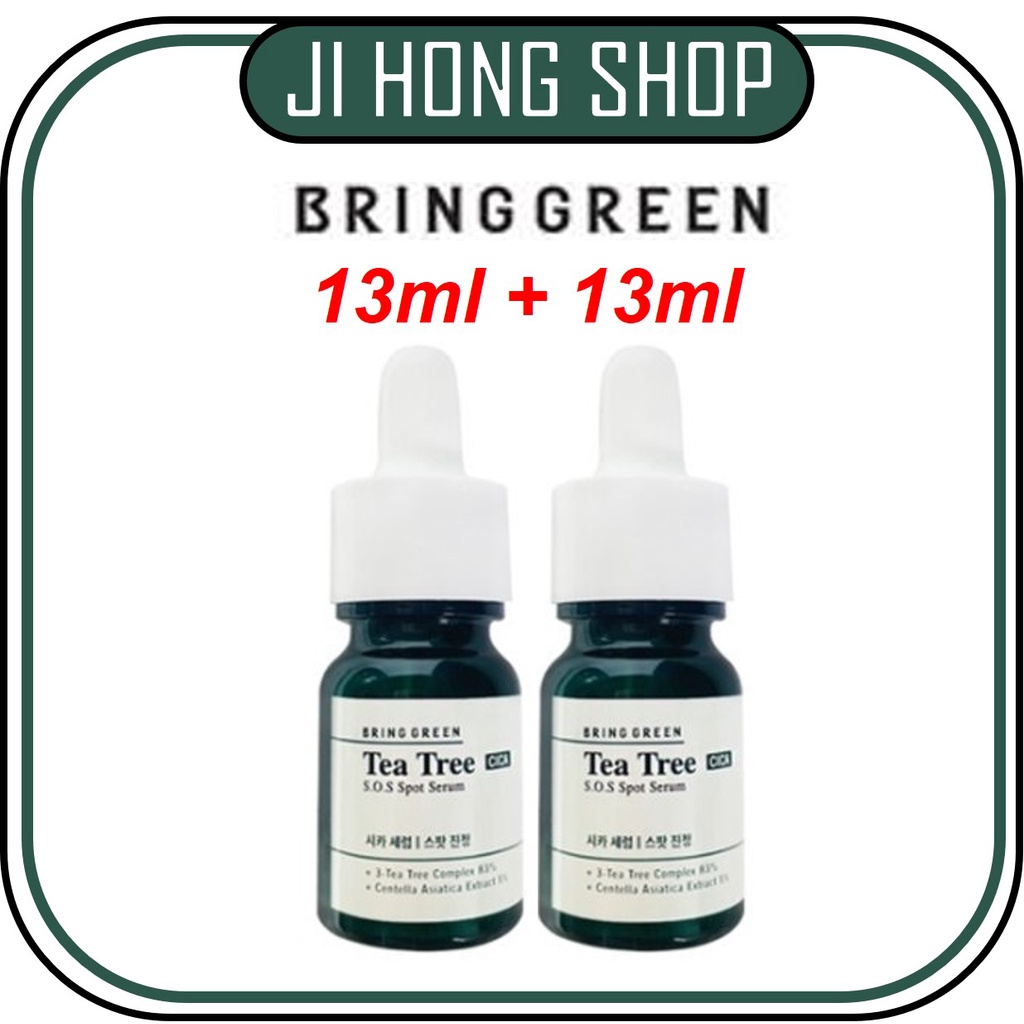 [ Bring Green ] Tea Tree Cica S.O.S Spot Serum ( 13ml + 13ml ) | Shopee ...