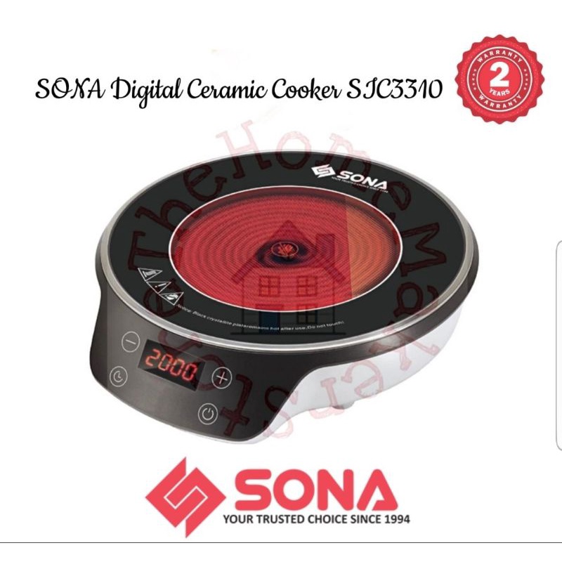 SONA Digital Infrared Ceramic Cooker SIC 3310 SIC3310 | Shopee Singapore