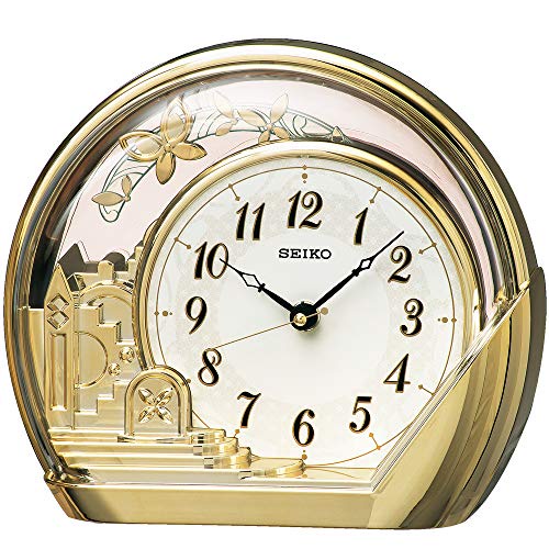 SEIKO Clock Table Golden Luster Analog Decorative Pendulum PW428G ...