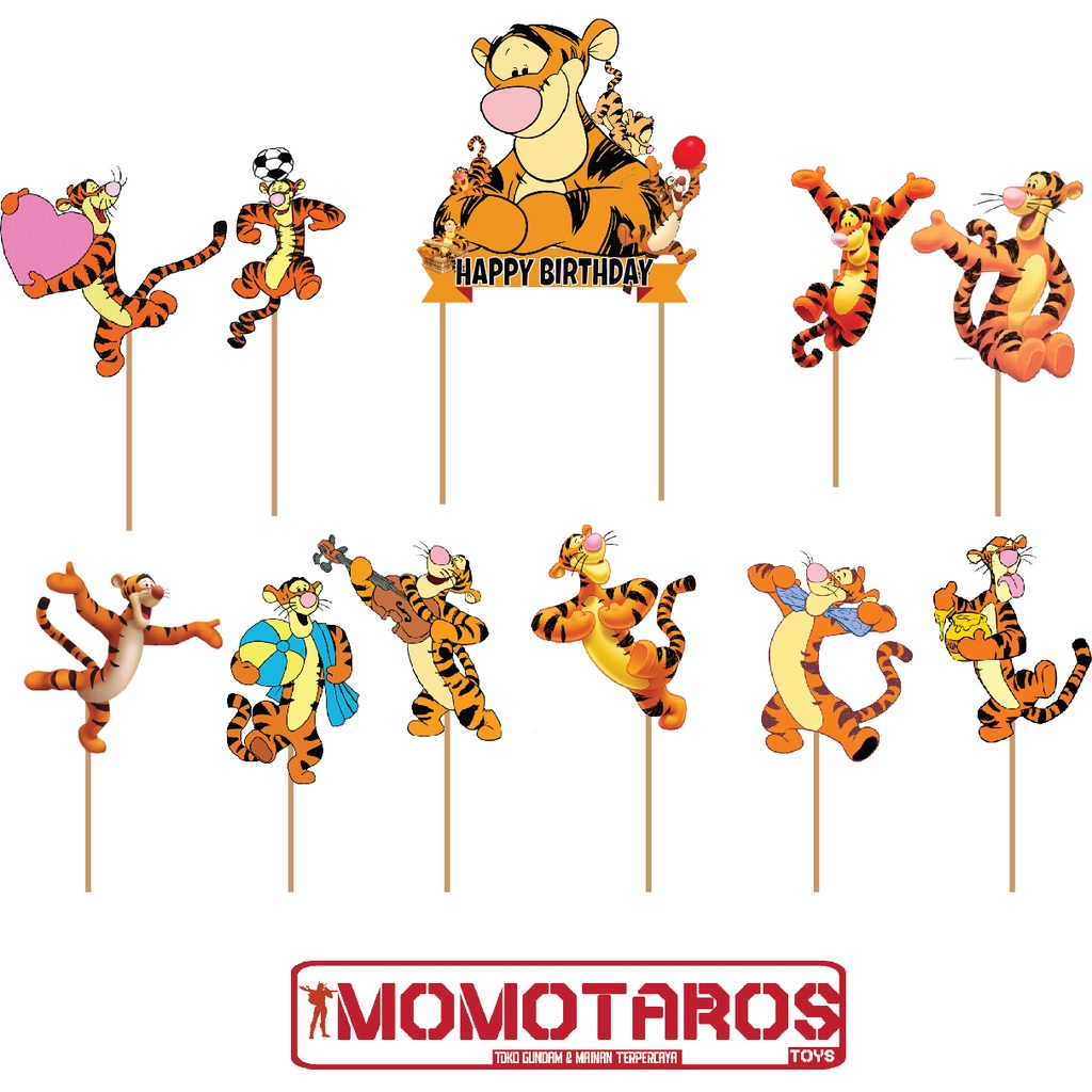 Solo Tigger cake Topper set | Shopee Singapore