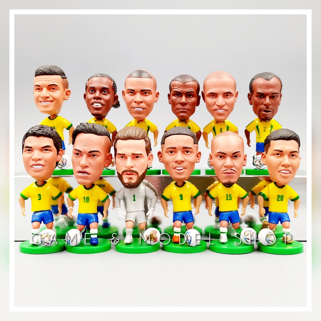 Football Player Model Including Brazil National Team (Height 6.5 Cm ...