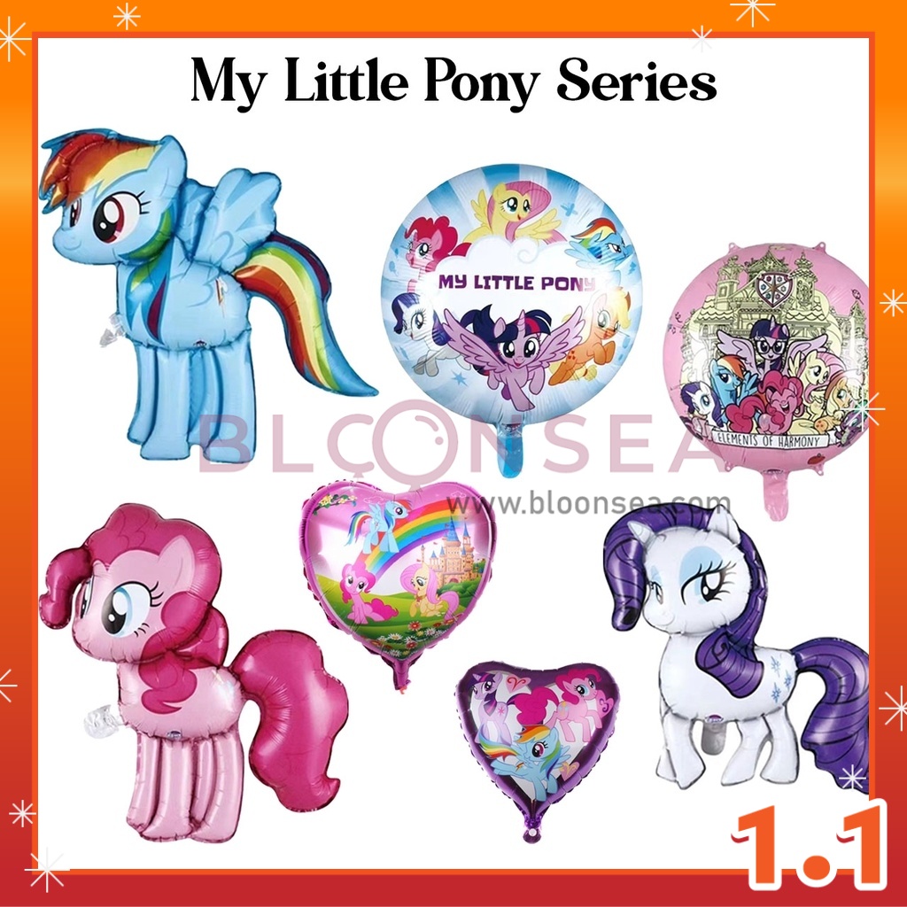 My Little Pony Theme Balloon Set Foil Twilight Sparkle Applejack ...