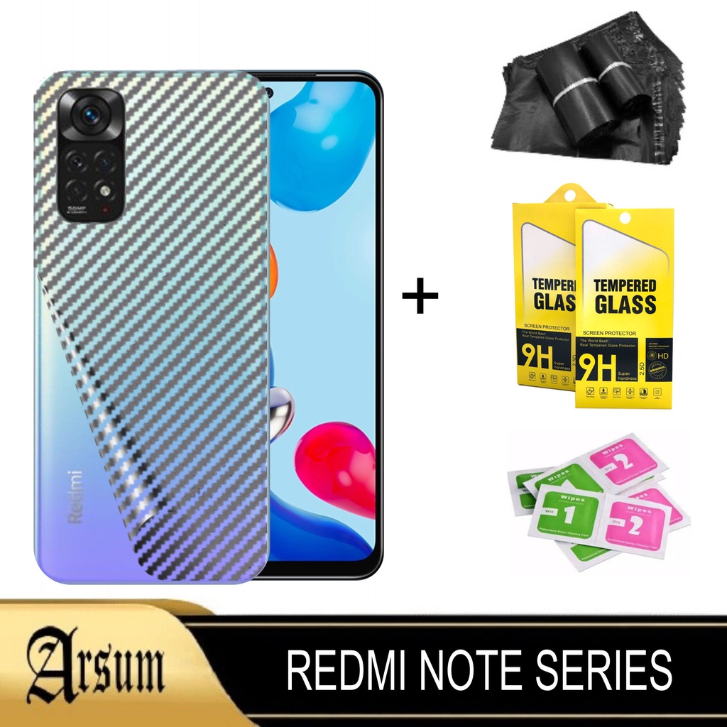 Promo Garskin Skin Carbon All Types Xiaomi Redmi Note Series Carbon ...
