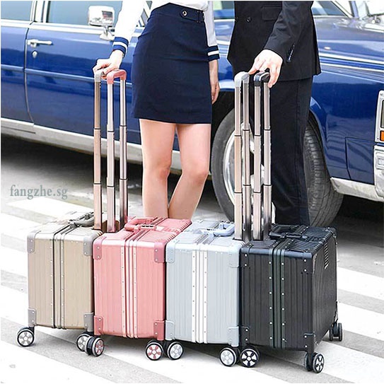 Aluminum Frame Mini Luggage 18/20 Inch - Mute Wheel & Password Lock ...
