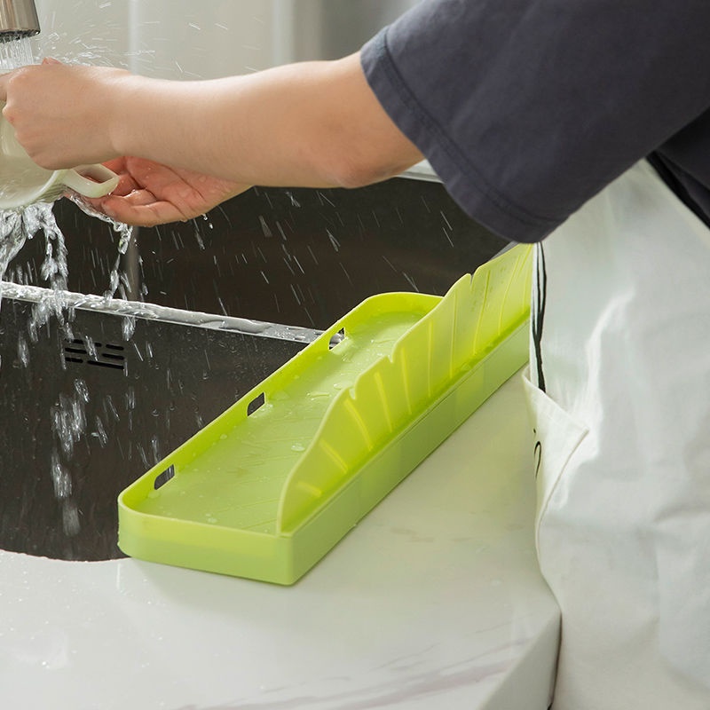 Kitchen Waterproof Baffle Pool Sink Water Stop Sheet Leaf Sink Splash ...