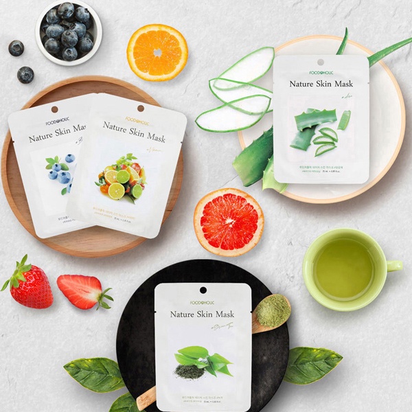 [Foodaholic] Nature Skin Moisture Mask Sheet (5sheet/1sheet) Facial ...