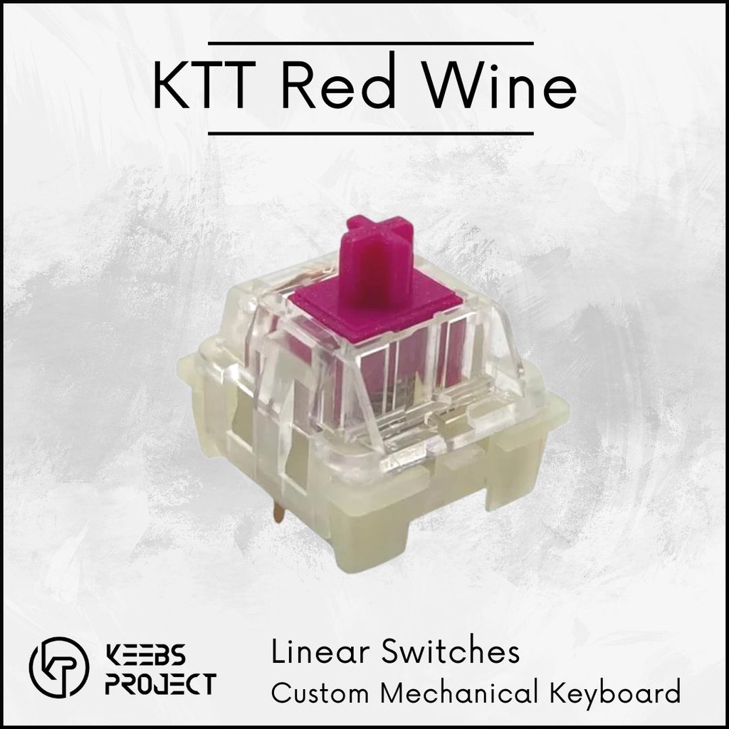 KTT Wine Red V3 (Newest) Linear Switch 3 pin for Mechanical Keyboard ...
