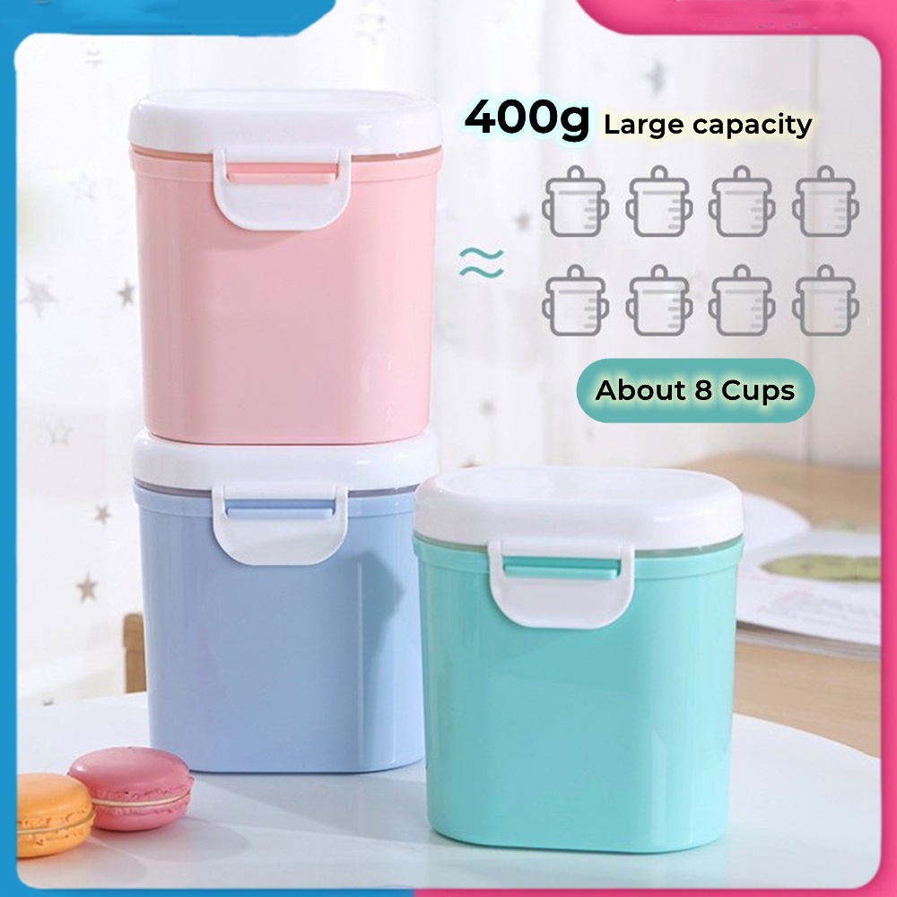Large 400g Baby Milk Powder Box Airtight Storage Portable Container ...