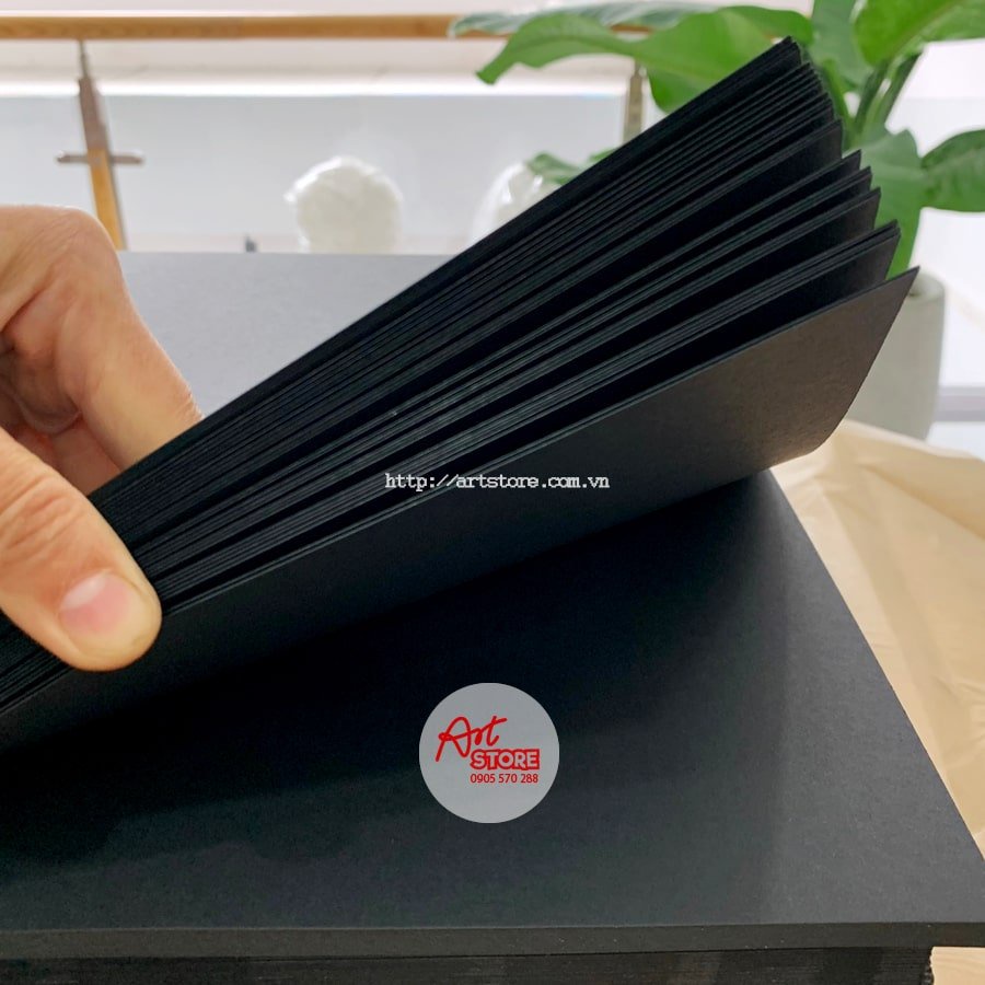 Plain Black Cover Paper Full Size A5-A4Α3 Quantitative 200gsm ...