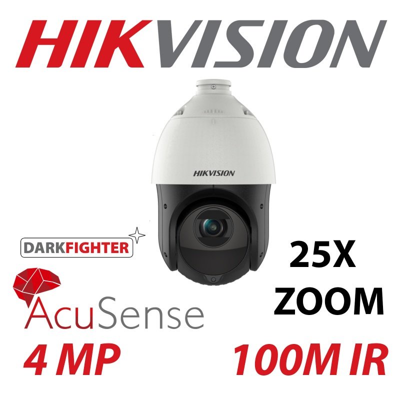 HIKVISION DS-2DE4425IW-DE(T5) PTZ 4MP 25X ZOOM POE IP SPEED DOME CAMERA ...