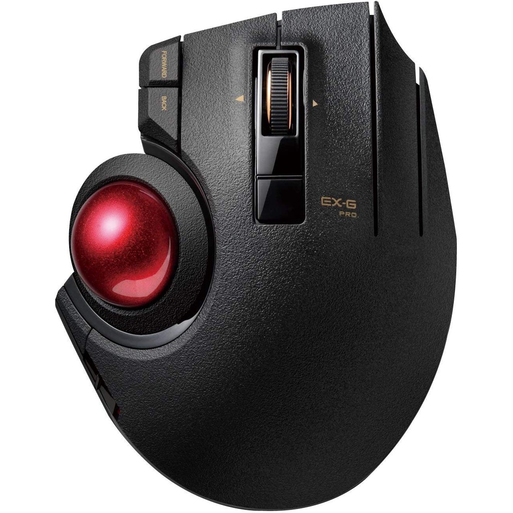 ELECOM Wireless EX-G PRO Trackball Mouse / Thumb-operated Mouse/ 3 Type ...