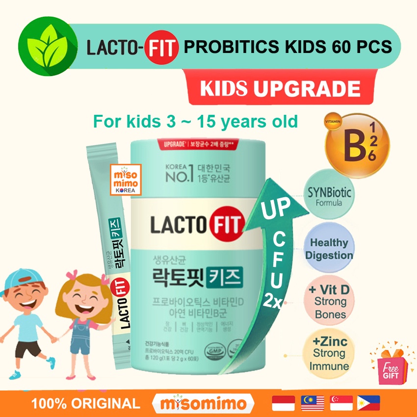 ️READY ️ Lactofit Kids Probiotic 60 pcs Lacto Fit + FREE Bonus Gift ...