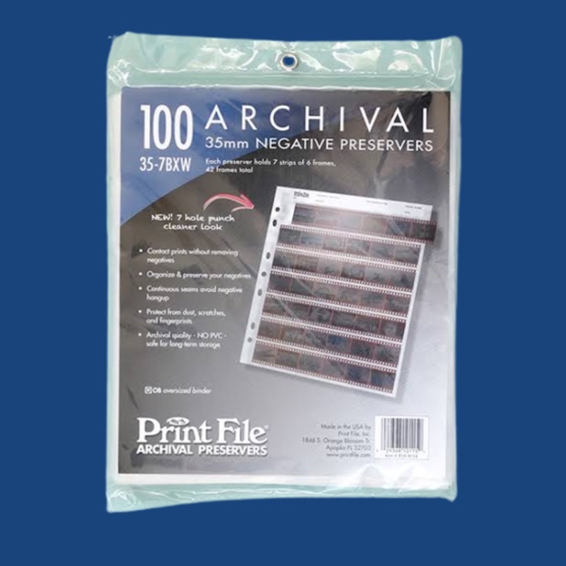 Printfile 35mm or 120 Archival Negative Storage Sleeves (MINIMUM 5PCS ...
