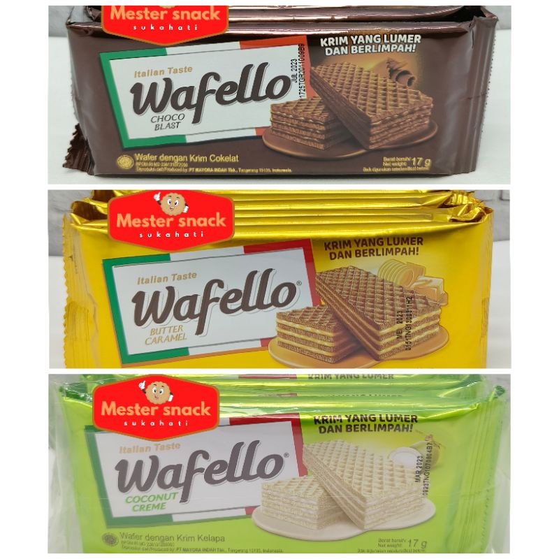 Roma Wafello 1000 | Waffle Wafer | Wafello Renceng | Chocolate Wafello ...
