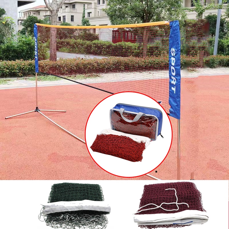 Jaring Badminton Net Portable Folding Easy Nett Outdoor Nylon Rope ...