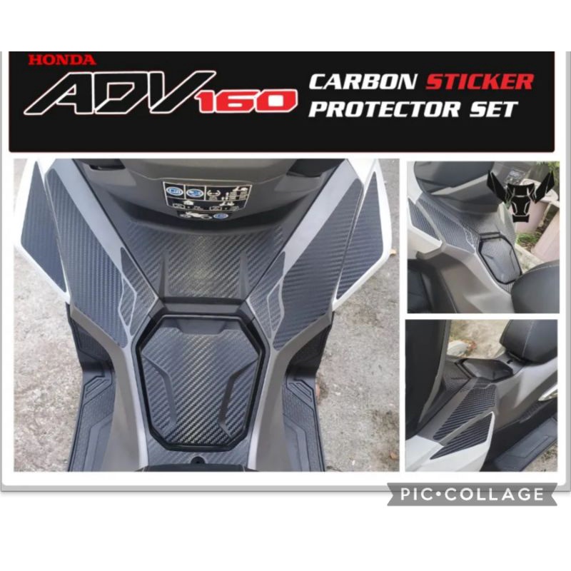 Honda ADV 160 CARBON STICKER TANK PAD STICKER SET | Shopee Singapore