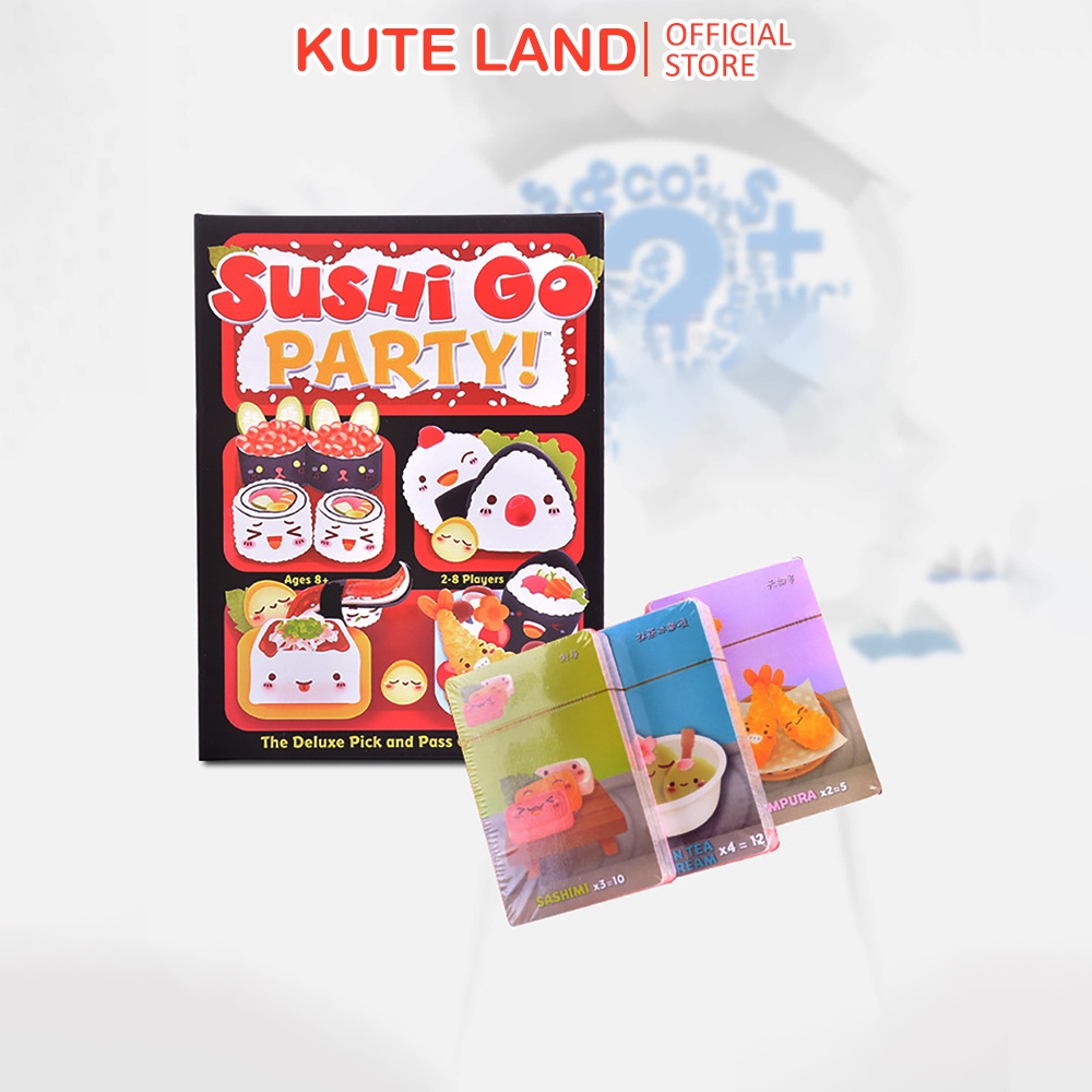 Sushi Go Party Game Card Set! Fun Board Game for families BG-121 ...