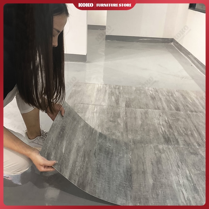 Floor stickers PVC floor stickers ins Nordic floor leather self ...