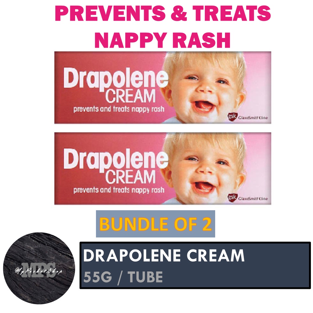 (BUNDLE OF 2) Drapolene Cream 55g (Nappy Rash) | Shopee Singapore
