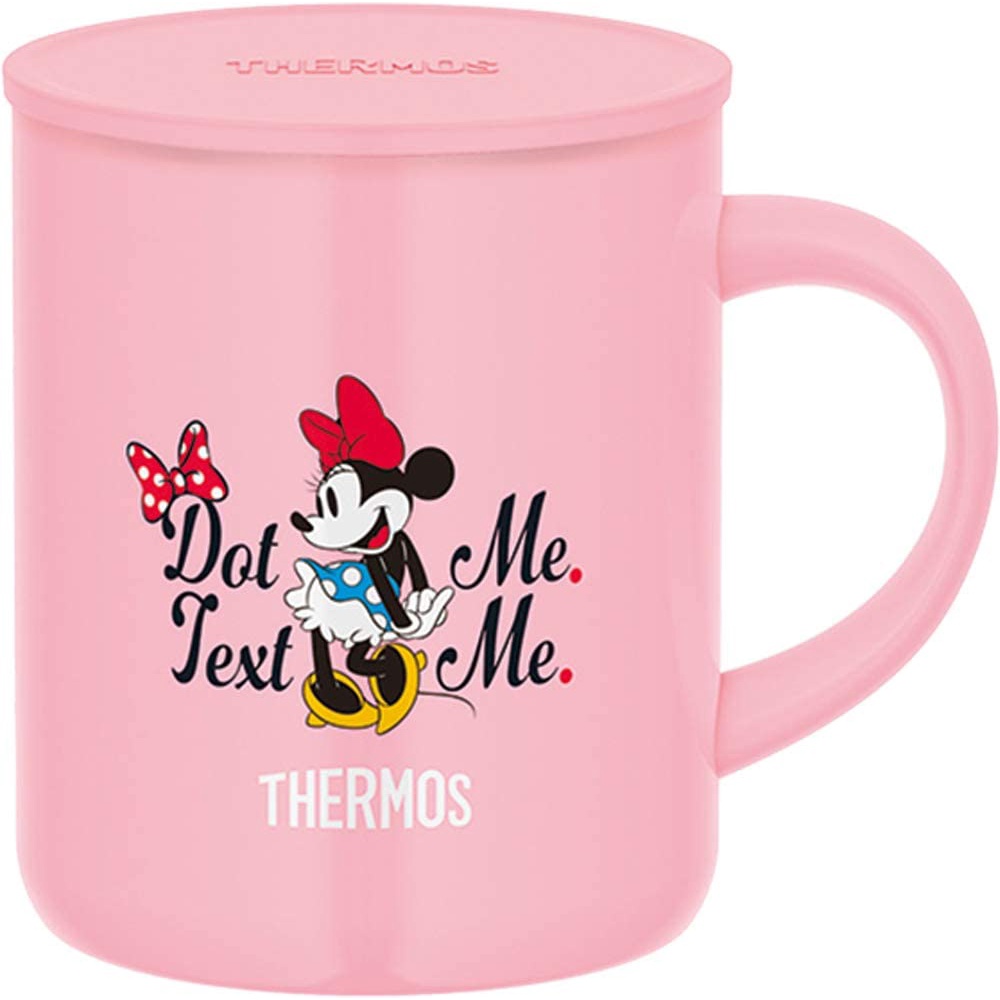 【THERMOS】JDG-350DS DG/LP Vacuum insulated mug 350ml Mickey Dark Green/Minnie Light pink【Ship ...