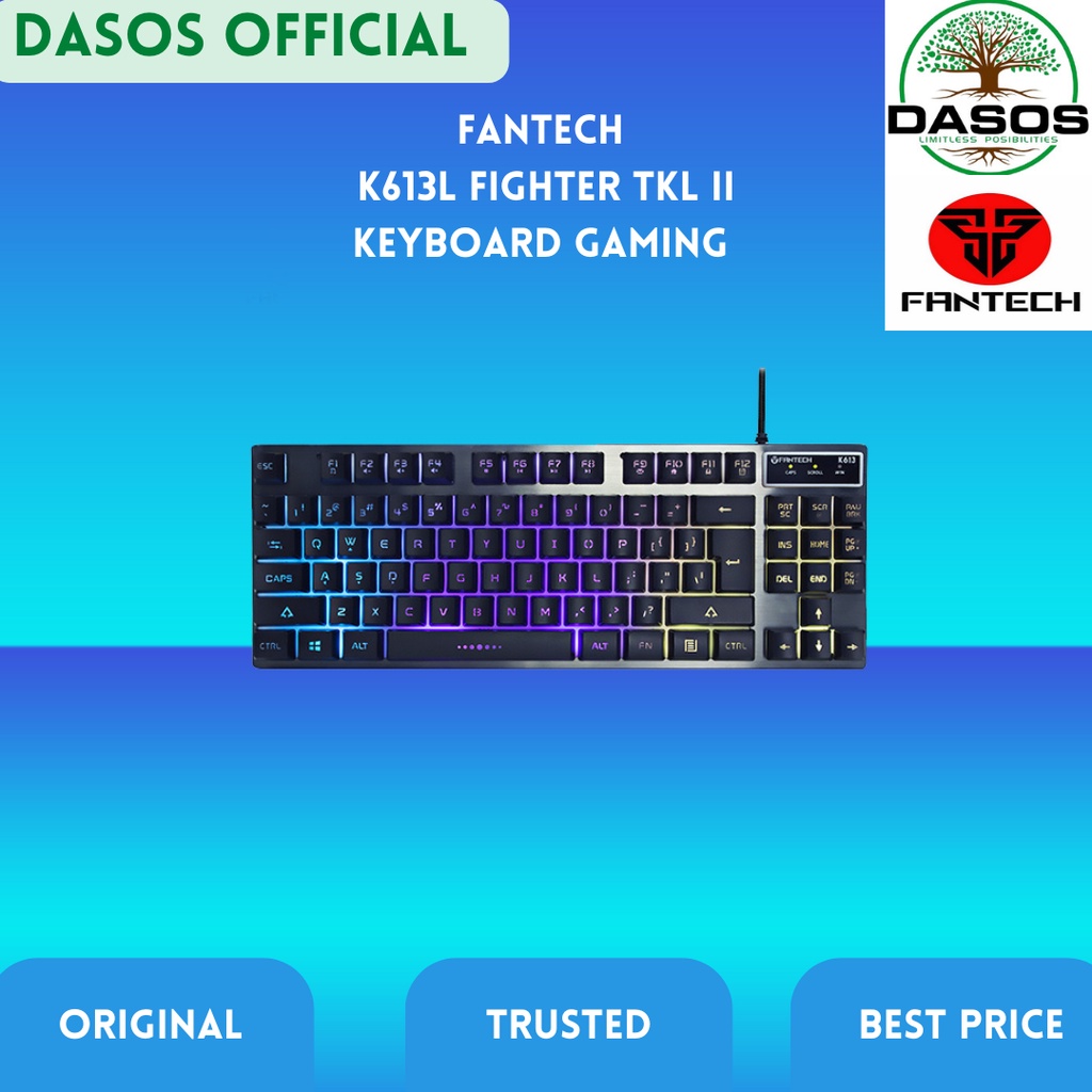 Fantech FIGHTER II K613 TKL Gaming Membrane Keyboard | Shopee Singapore