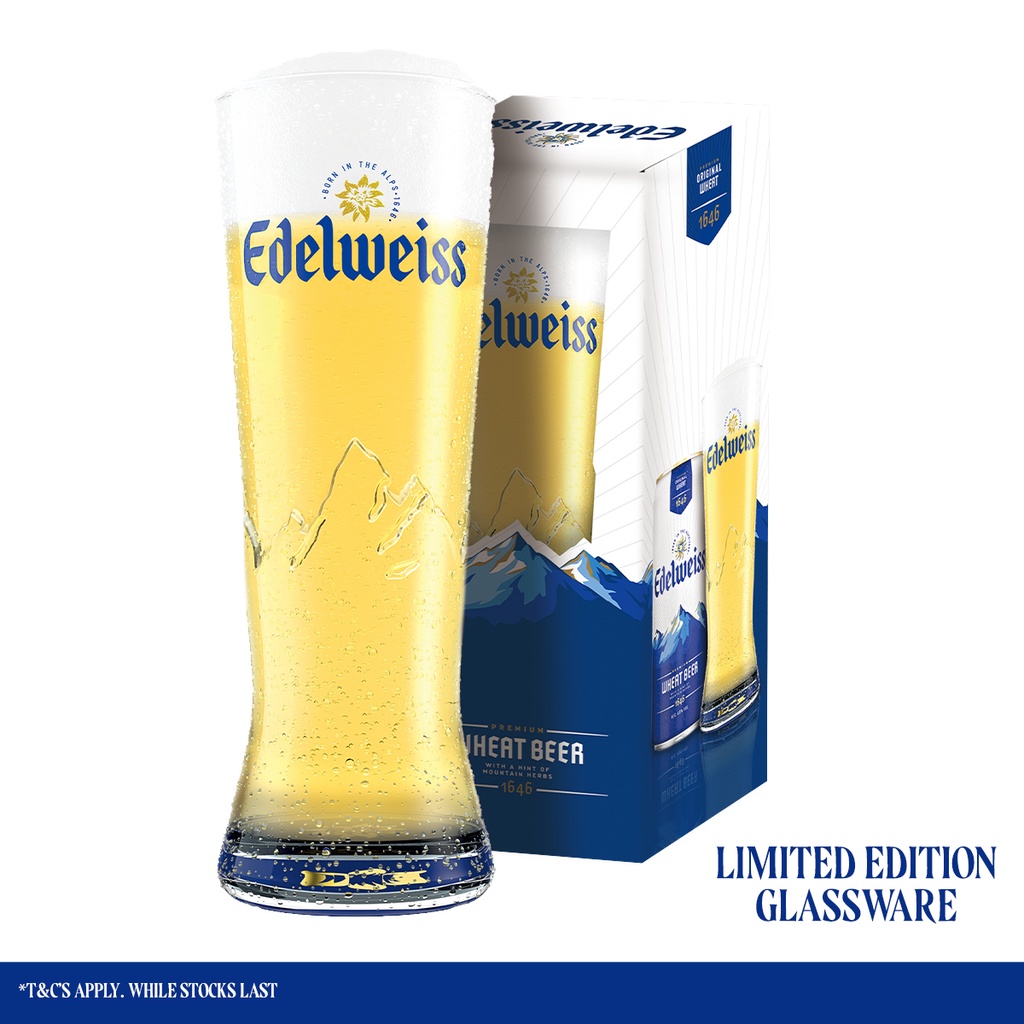 [GWP] Edelweiss Limited Edition Glassware 25cl | Shopee Singapore