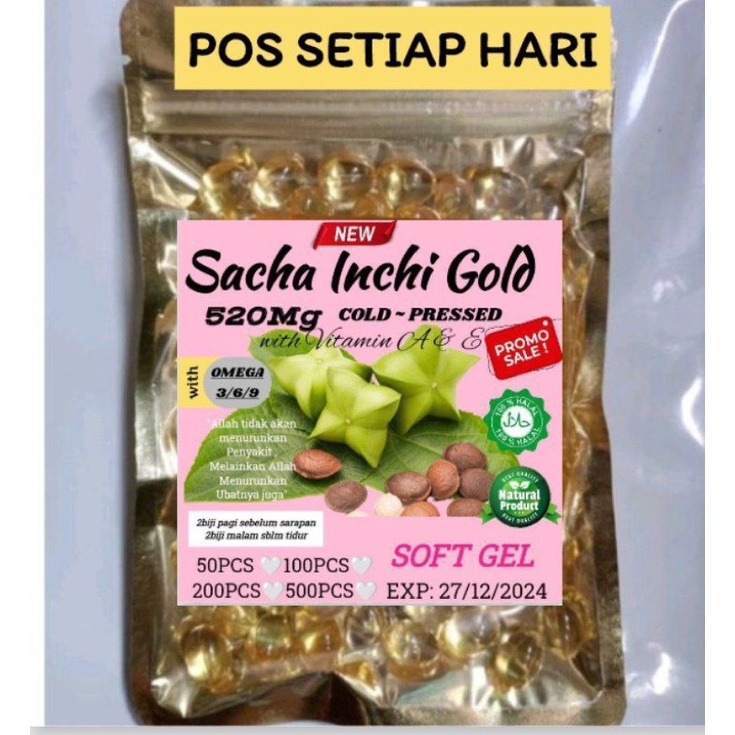 SACHA INCHI 500PCS (cold Pressed) | Shopee Singapore