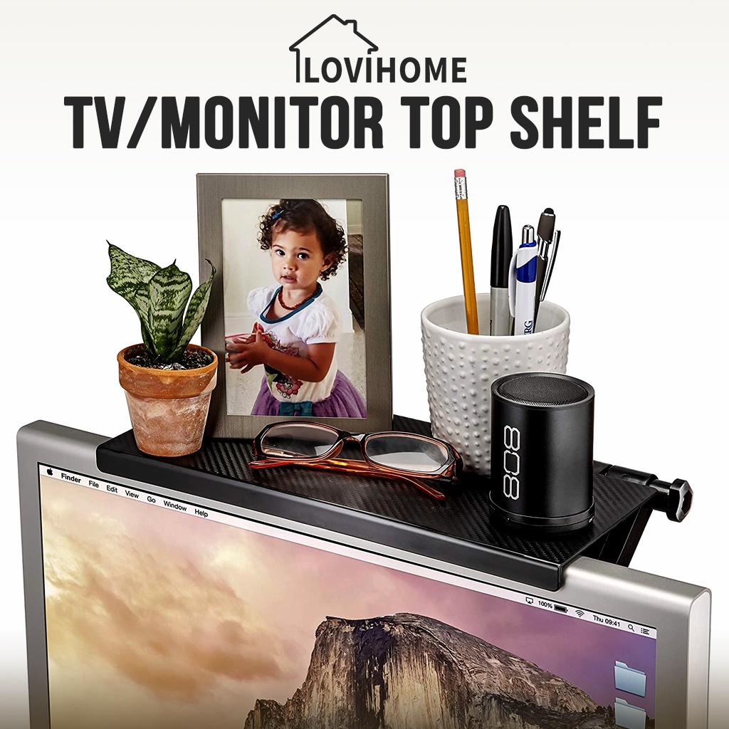 SG Screen Caddy TV Top Shelf - Monitor Stand Router Rack Computer ...