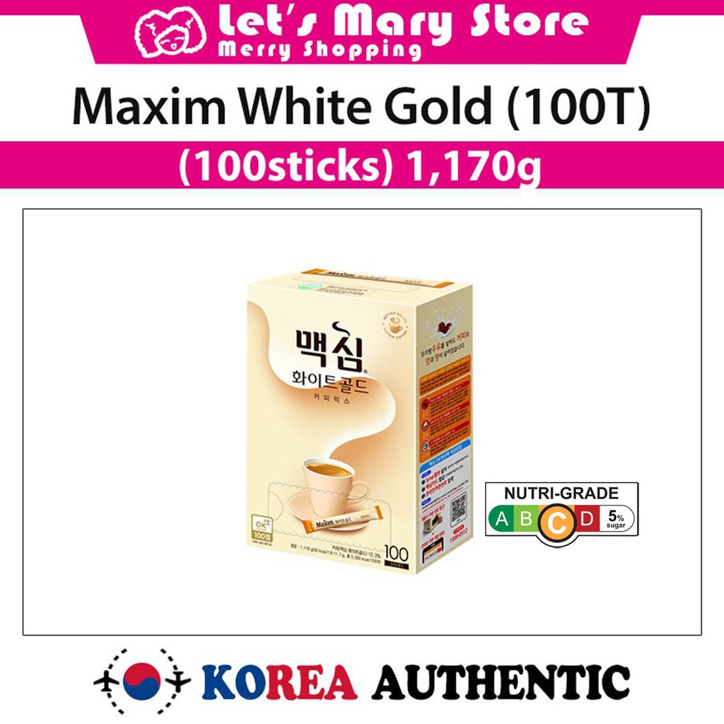 Maxim White Gold (100T) ★ korean coffee / Korea authentic / Let's Mary ...