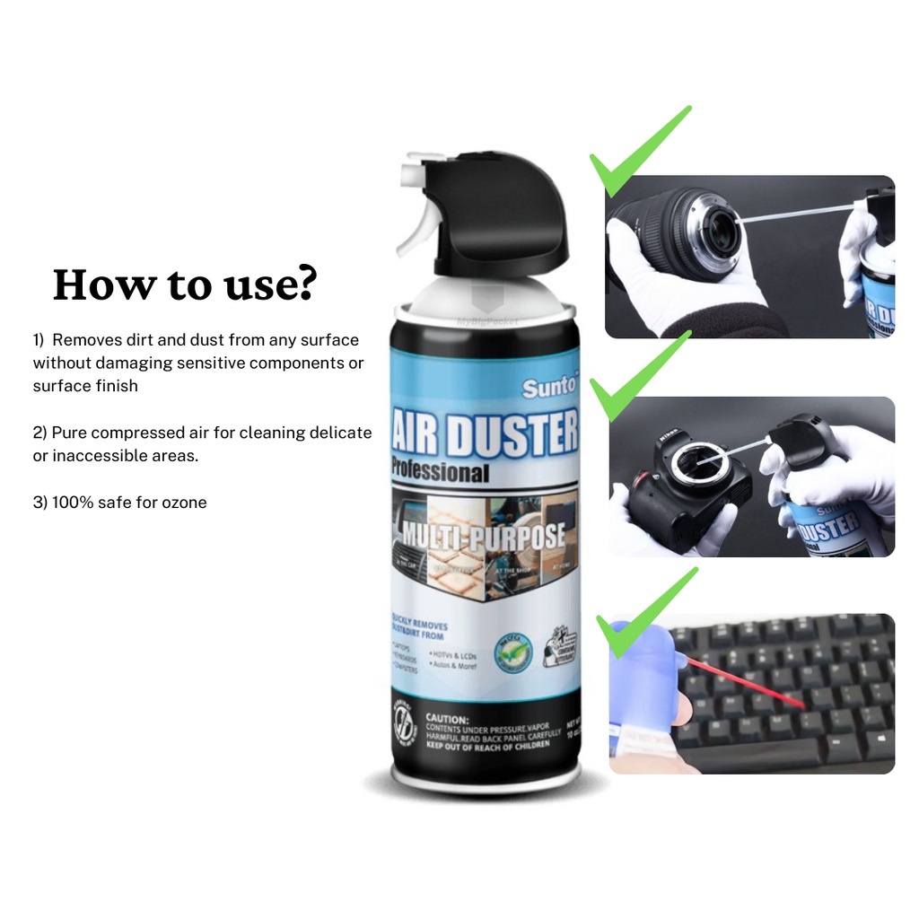 Air Duster Spray for Cleaning External Computer Lens Laptop Keyboard ...