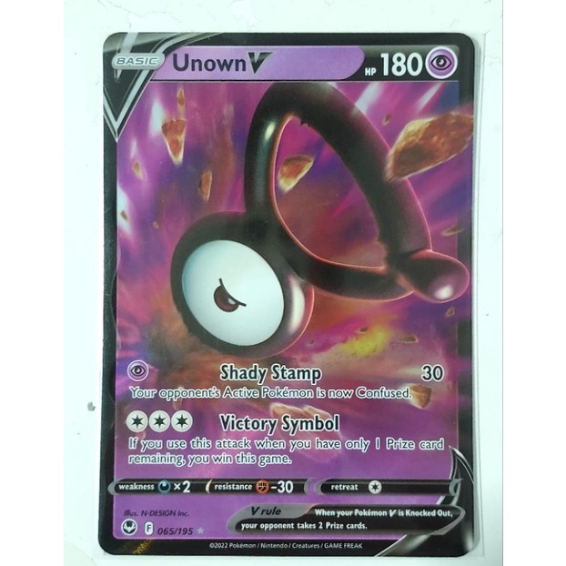Pokemon unown v silver tempest card | Shopee Singapore