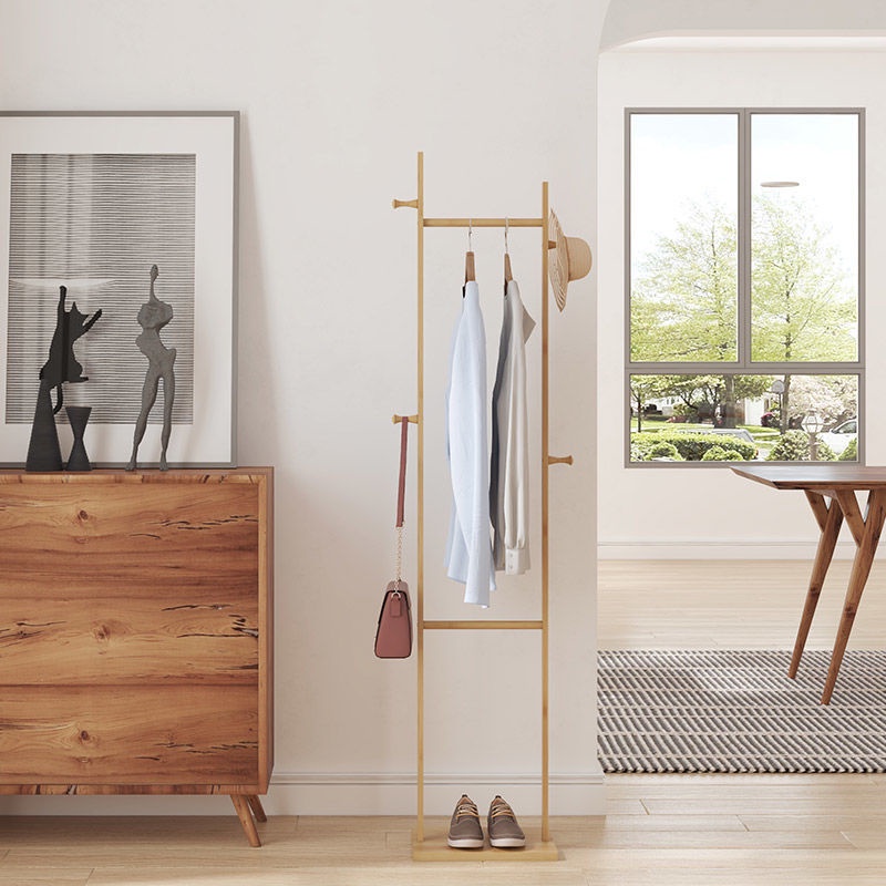 Vertical Coat Rack Floor Bedroom Hanger Household Simple Clothes Rack ...